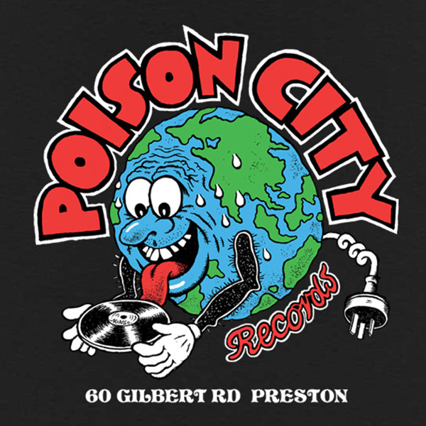 POISON CITY 'Record Store Logo' T-Shirt (Black) – POISON CITY RECORDS