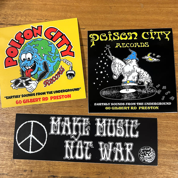 POISON CITY 'Vinyl Sticker Pack' – POISON CITY RECORDS